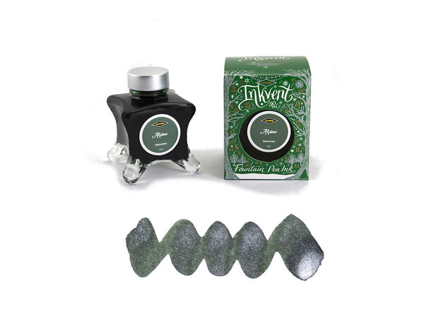 Diamine Alpine Ink Vent Green Ink Bottle, 50ml, Shimmer - Iguana Sell AU
